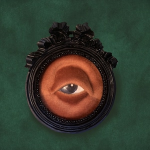 Monster Eye in Mini Ornate Frame - Quirky Spooky Eclectic Handmade Wall ...