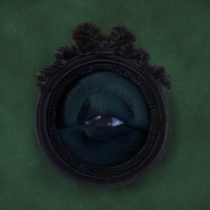 Monster Eye in Mini Ornate Frame - Quirky Spooky Eclectic Handmade Wall ...
