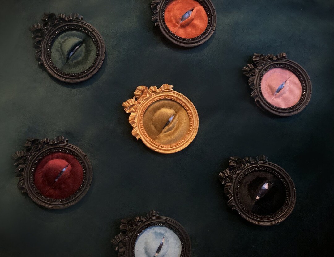 Monster Eye in Mini Ornate Frame - Quirky Spooky Eclectic Handmade Wall ...