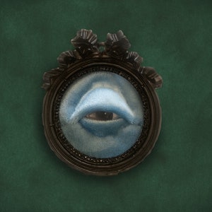 Monster Eye in Mini Ornate Frame - Quirky Spooky Eclectic Handmade Wall ...