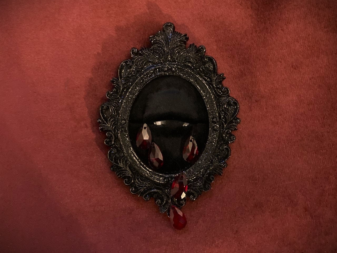 Bleeding Tears Monster Eye in Ornate Mini Frame Gothic - Etsy