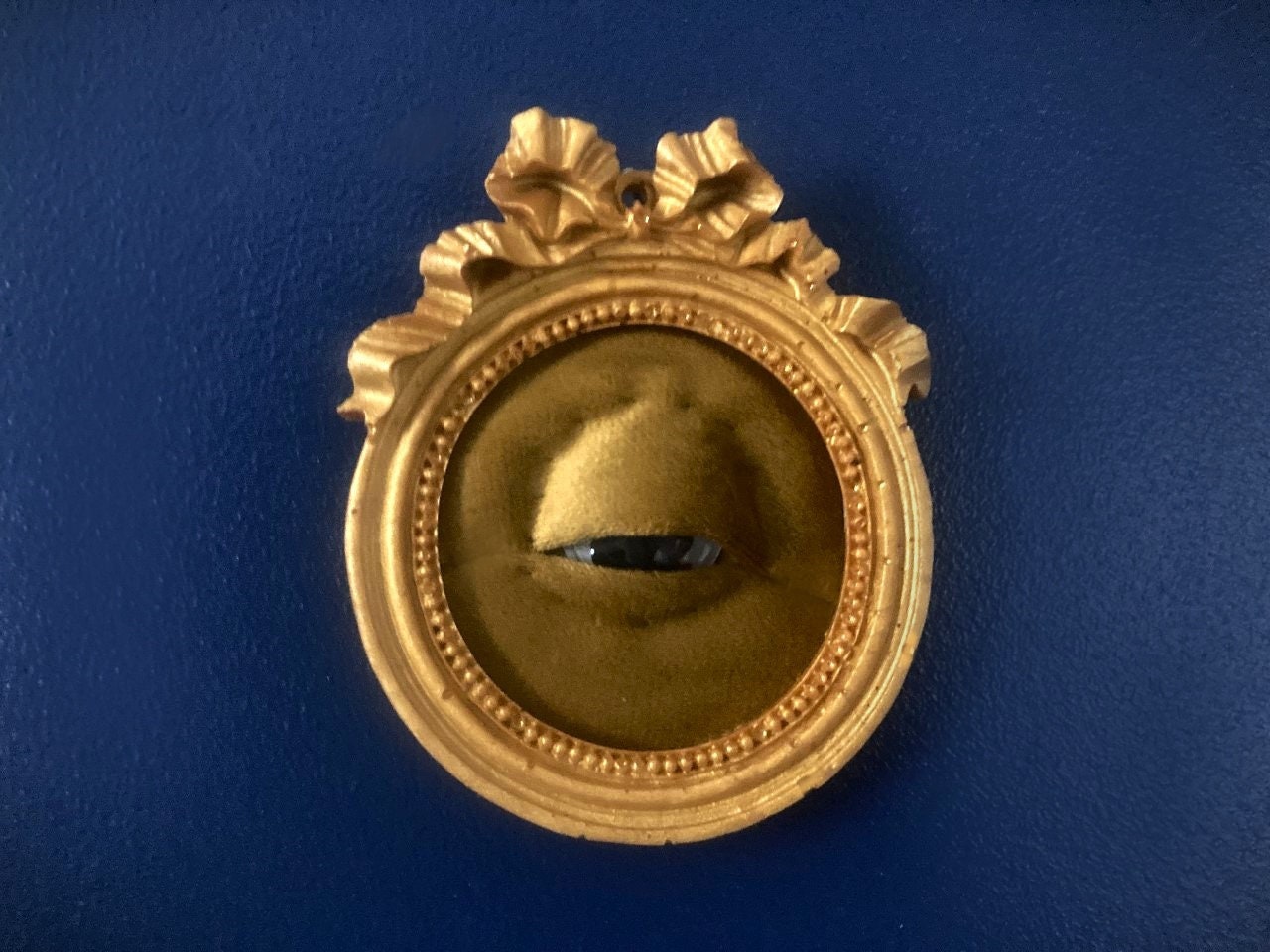 Golden Eye in Ornate Mini Frame Quirky Spooky Eclectic - Etsy