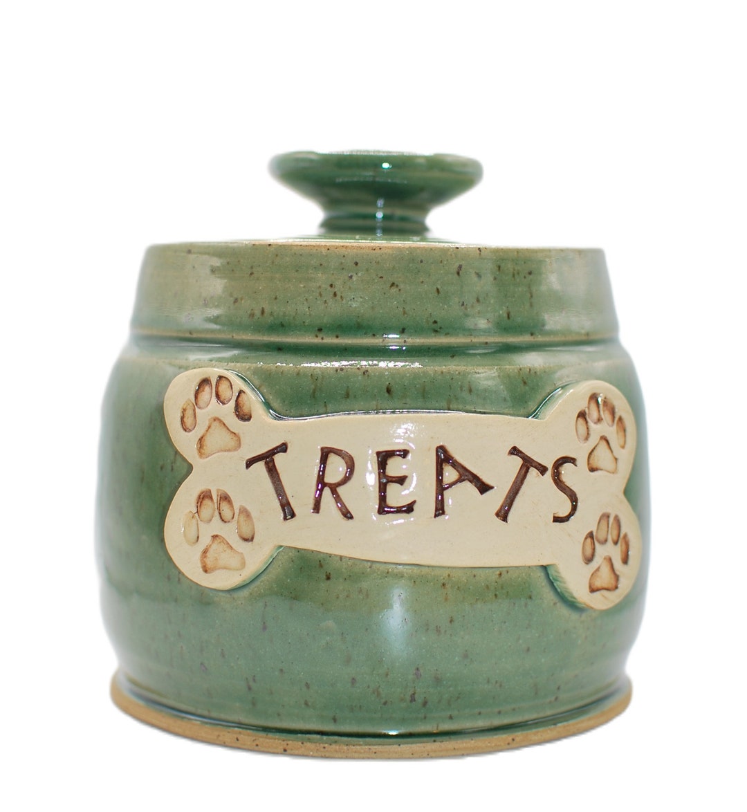 Handmade Ceramic Dog Treat Jar - Etsy