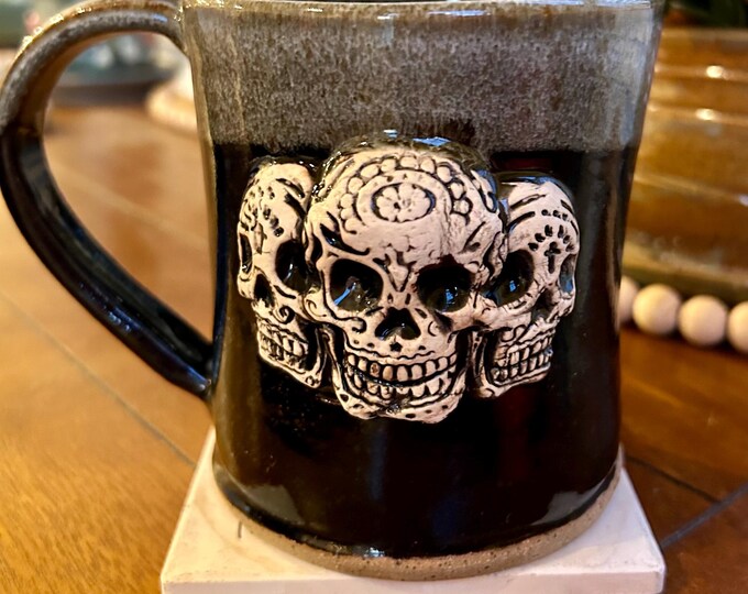 Handmade Skull Mug - Etsy