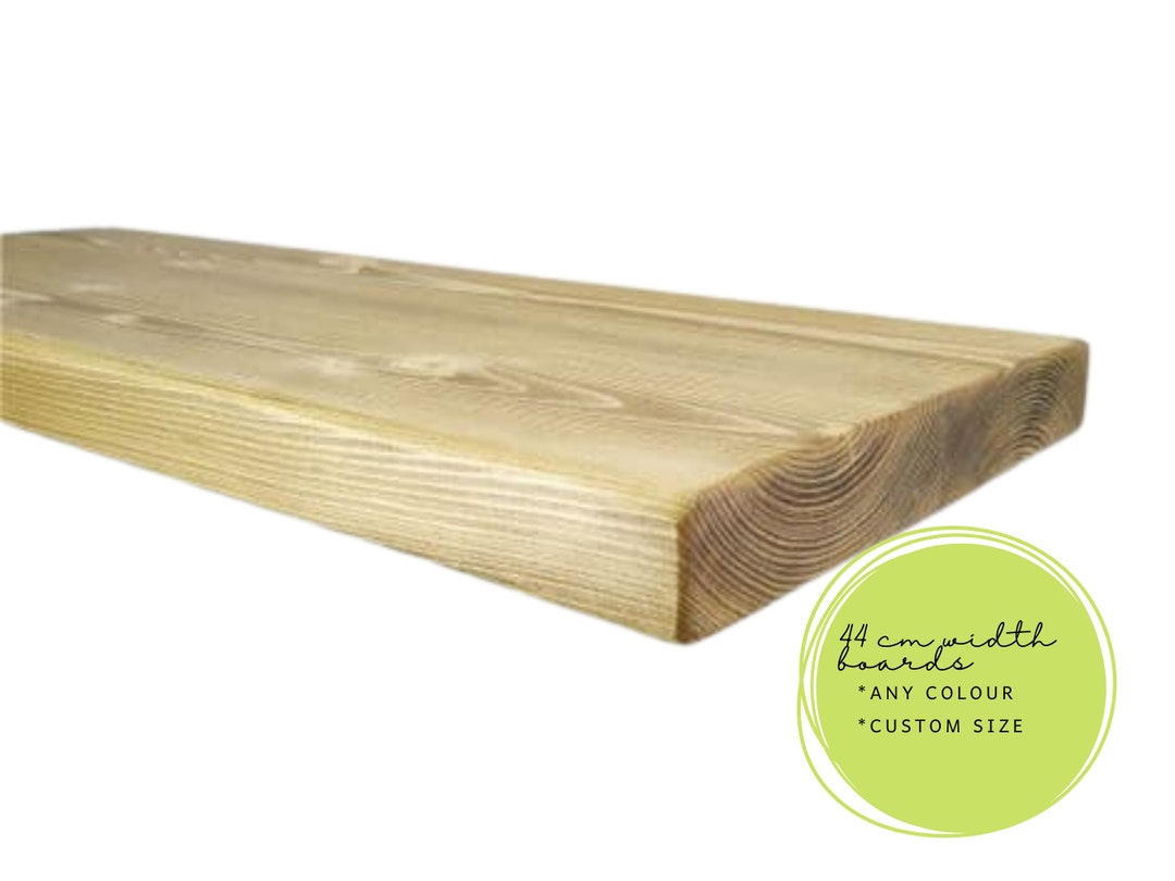 44cm Extra Deep Scaffold Board, DIY Shelf, Reclaimed Solid Wood, Custom ...