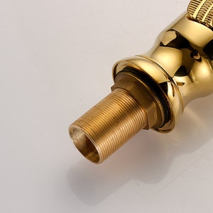 Basin Faucet Bird Design Swan Faucet Gold Plated Wash Basin Faucet ...