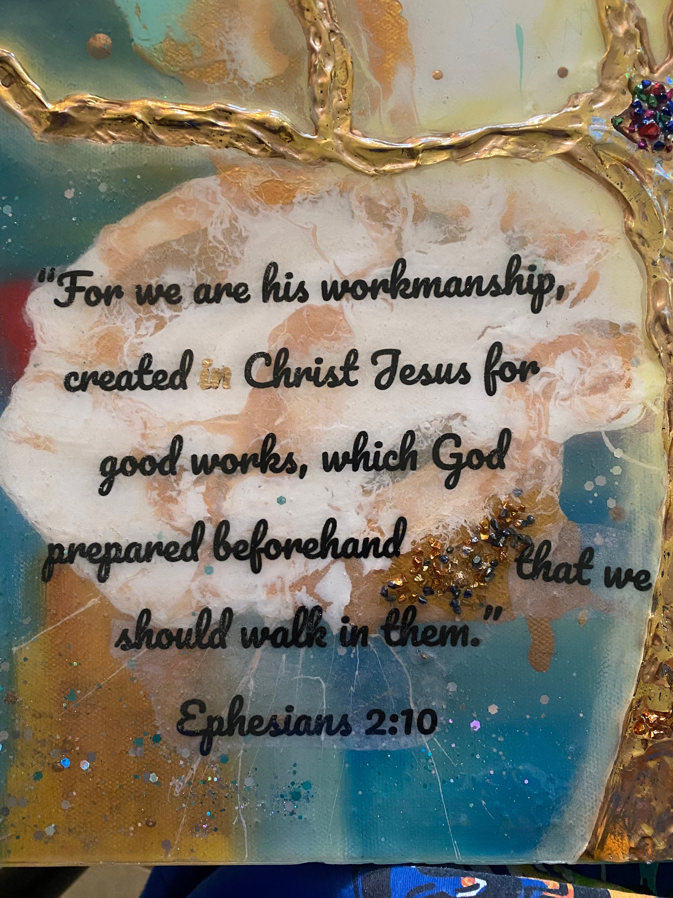 Abstract Christian Art, Bible Verse Plaque, Scripture Wall Art, Plaque ...