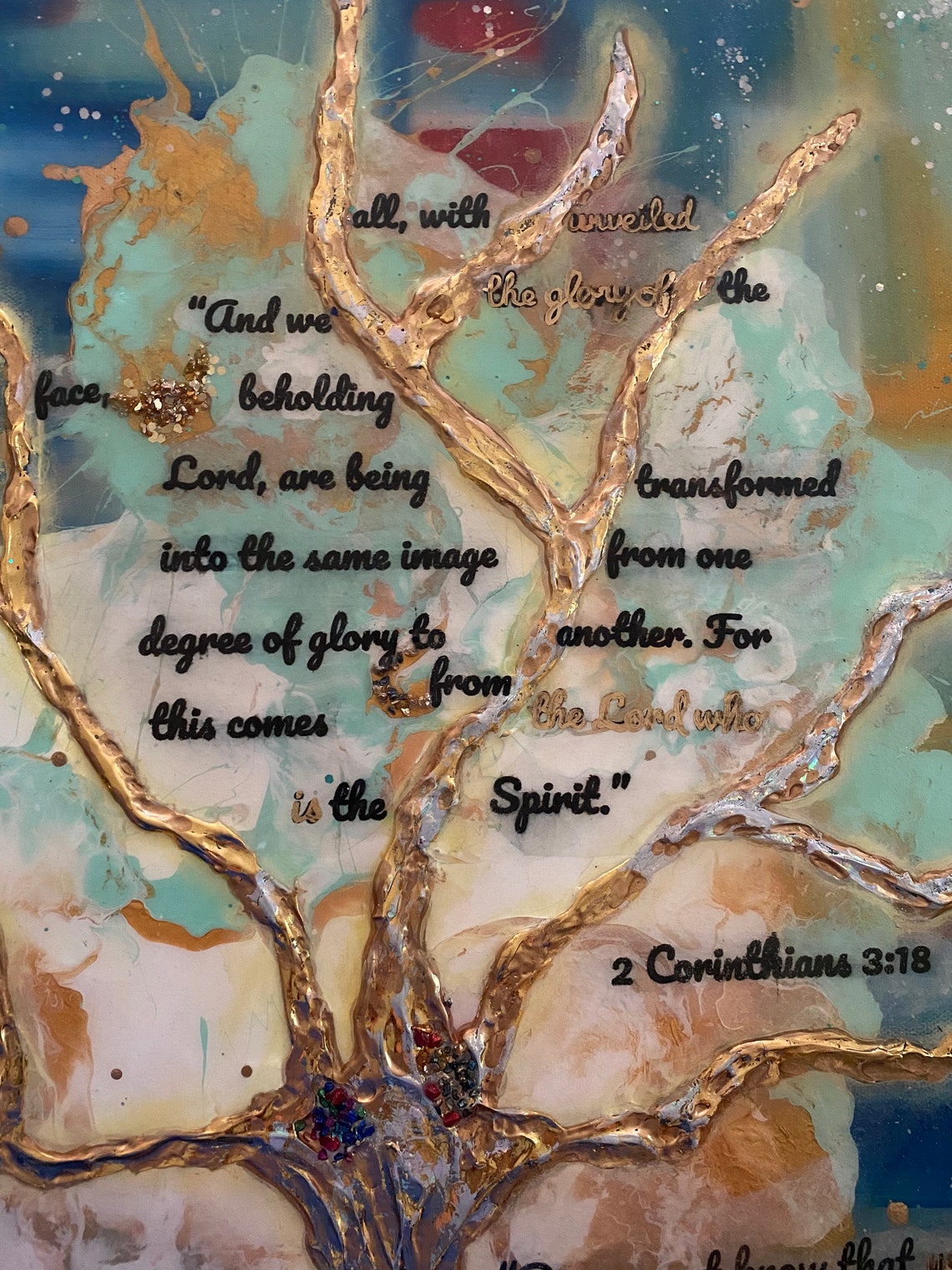 Abstract Christian Art, Bible Verse Plaque, Scripture Wall Art, Plaque ...