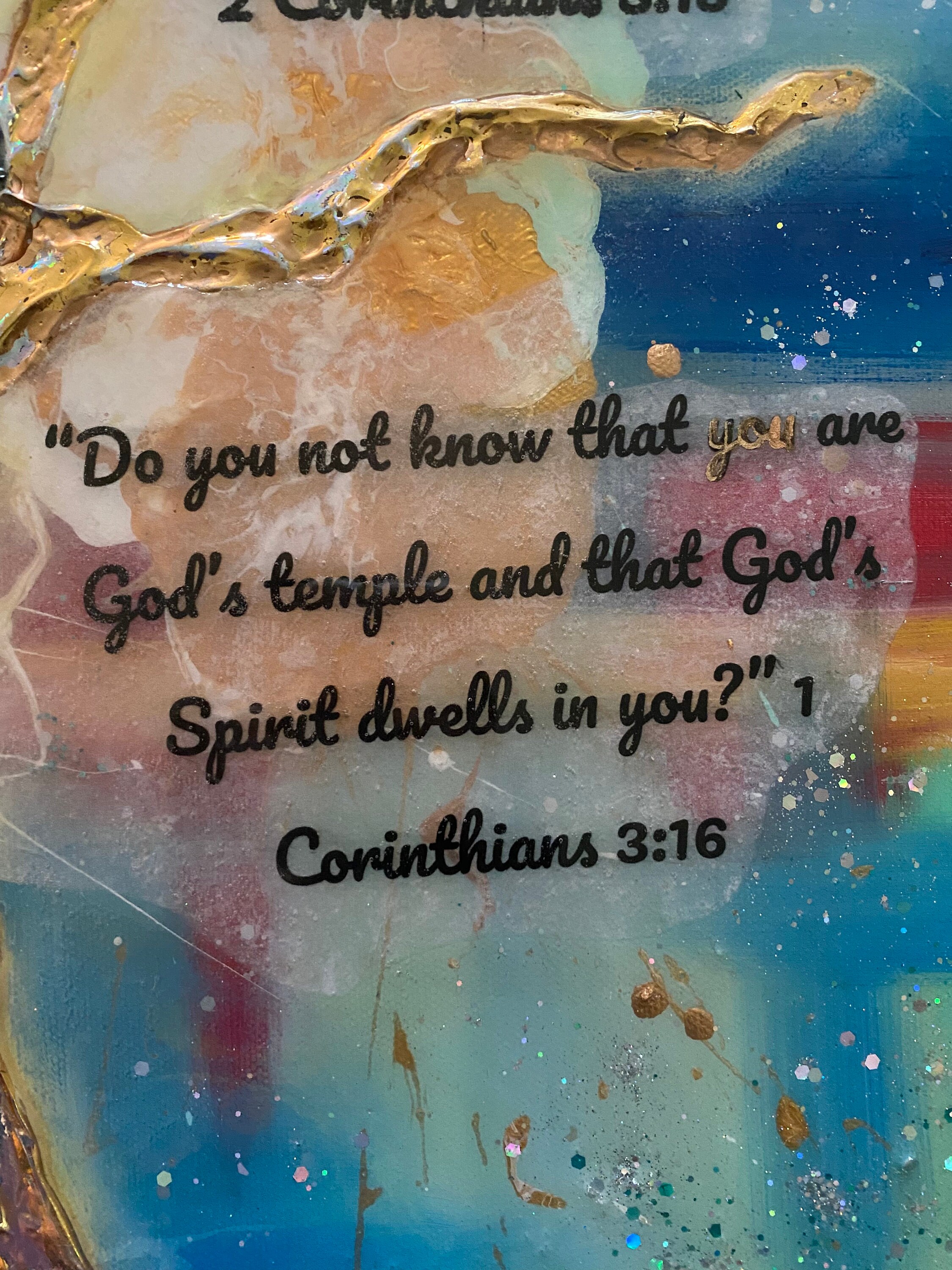 Abstract Christian Art, Bible Verse Plaque, Scripture Wall Art, Plaque ...