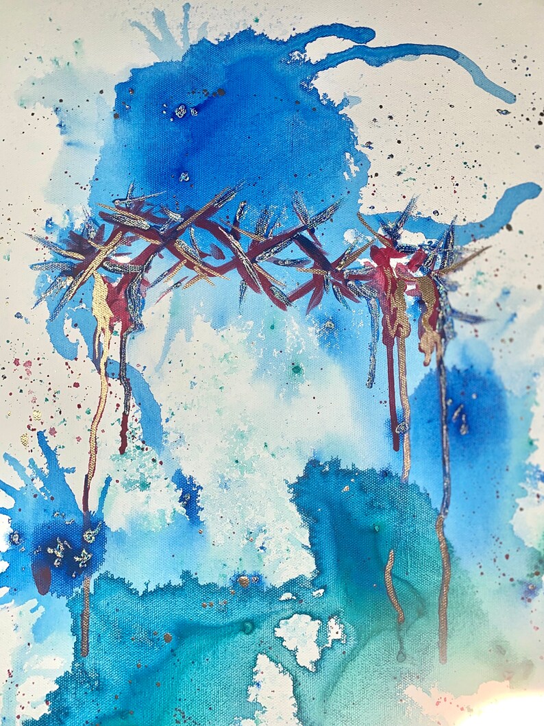 Abstract Christian Prophetic Art, Jesus Christ Christian Fine Art Print ...