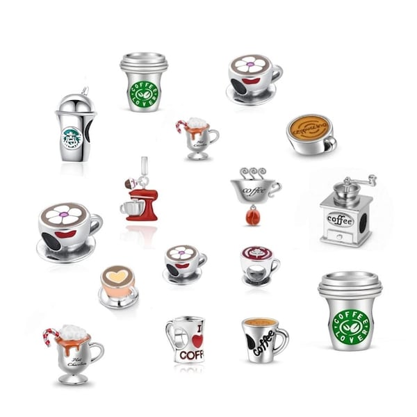 Sterling Coffee Cup Charm - Etsy