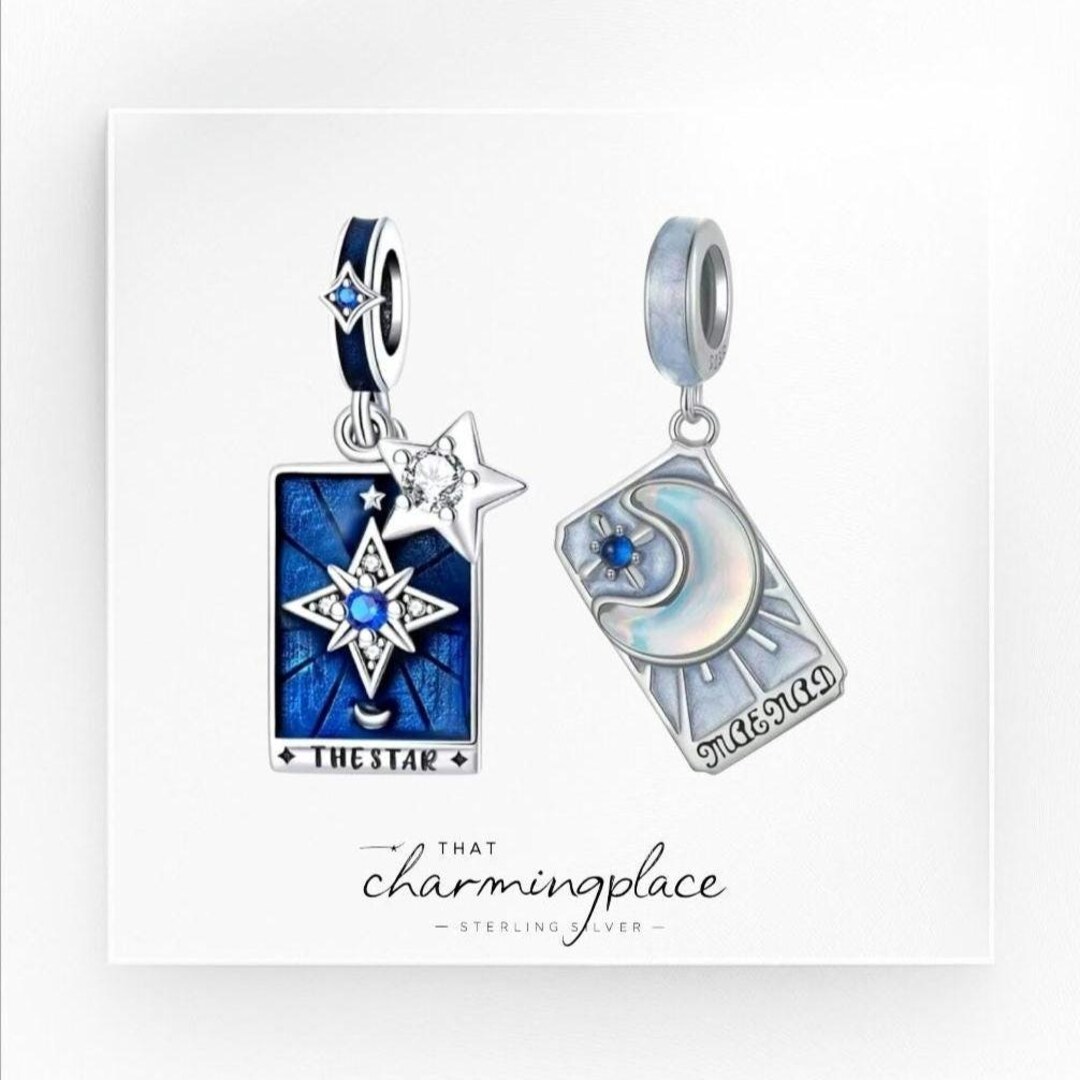 925 Silver Charms Mythology Maenad Tarot Card Charms for Bracelet ...