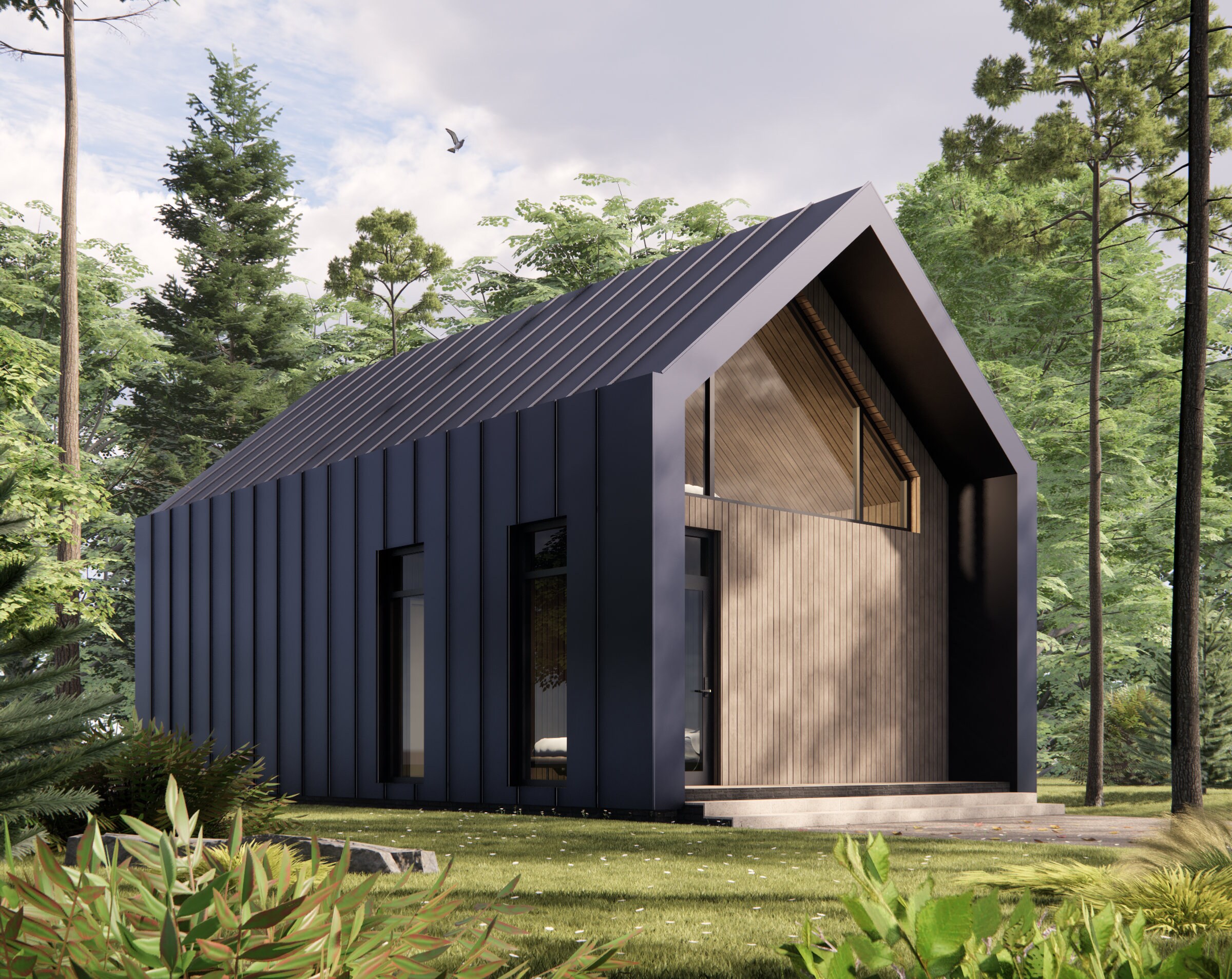 Modern Barndominium Floor Plans 2 Bedroom House Plans 1200 Sq Ft ADU ...