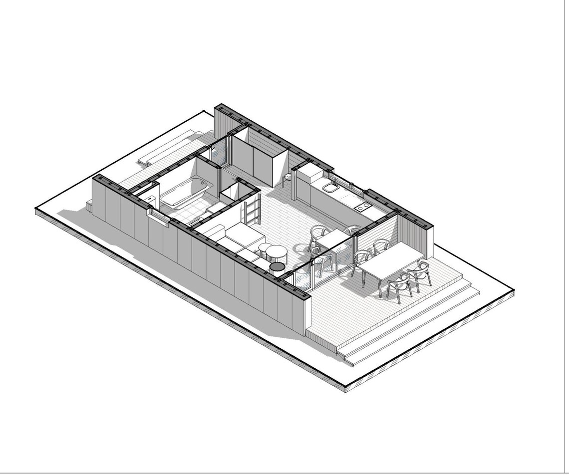 Beach Barndominium Floor Plans 1 Bedroom Modern Tiny House Plans 35x20 ...