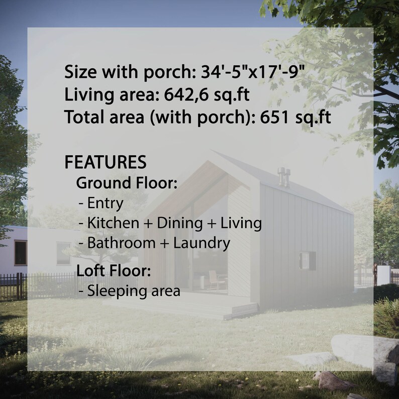 Barndominium Floor Plans 1 Bedroom Small Scandinavian Tiny House Plans ...