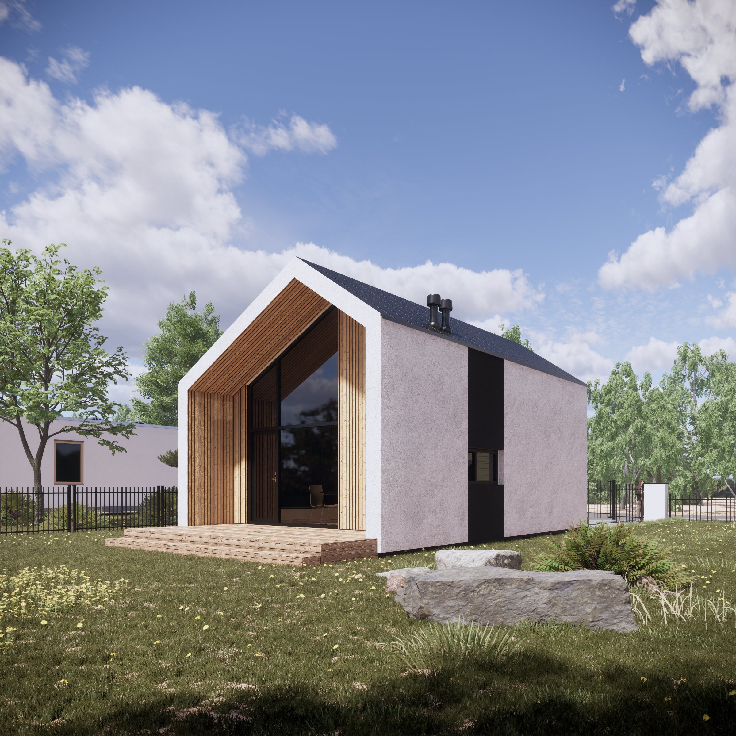 Barndominium Floor Plans 1 Bedroom Small Scandinavian Tiny House Plans ...