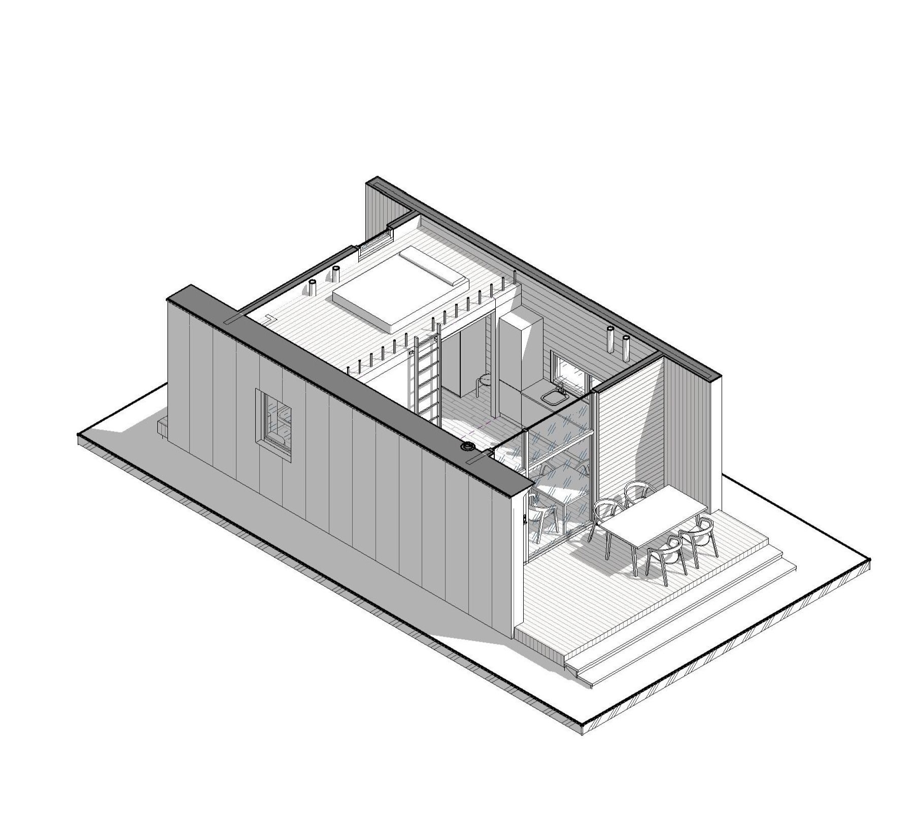 Beach Barndominium Floor Plans 1 Bedroom Modern Tiny House Plans 35x20 ...