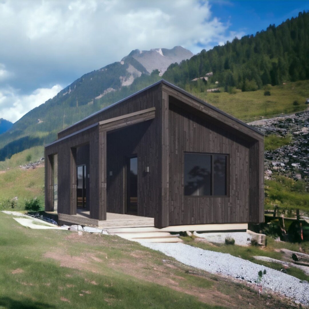 ADU Plans 400 Sq Floor Plans Modern House Plans Small Cabin Plans Tiny ...