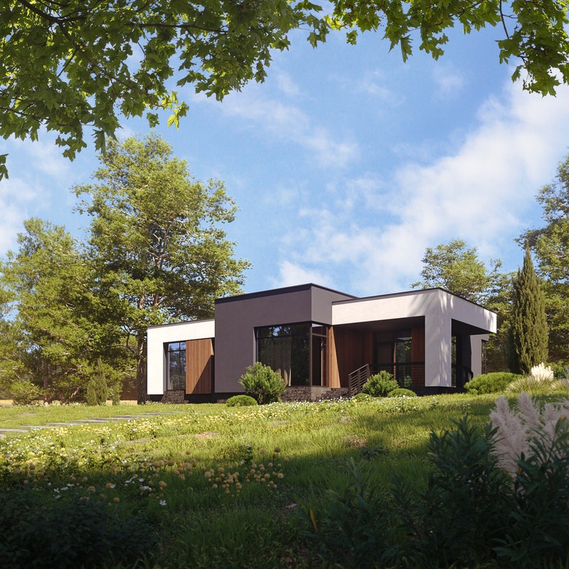 Modern House Plans - Etsy