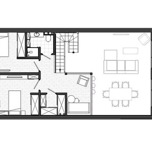 Scandinavian House Plans 1600 Sq Ft Barndominium Floor Plans 3 Bedroom ...