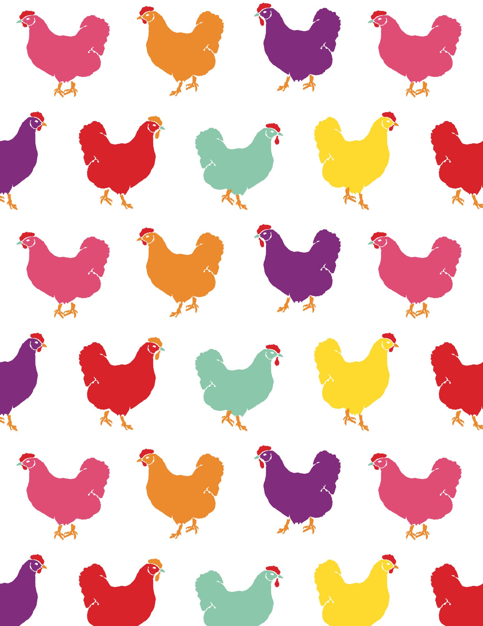 Fluffy Layers Colorful Chicken Print Scarf, Perfect Chicken Gift, Love ...