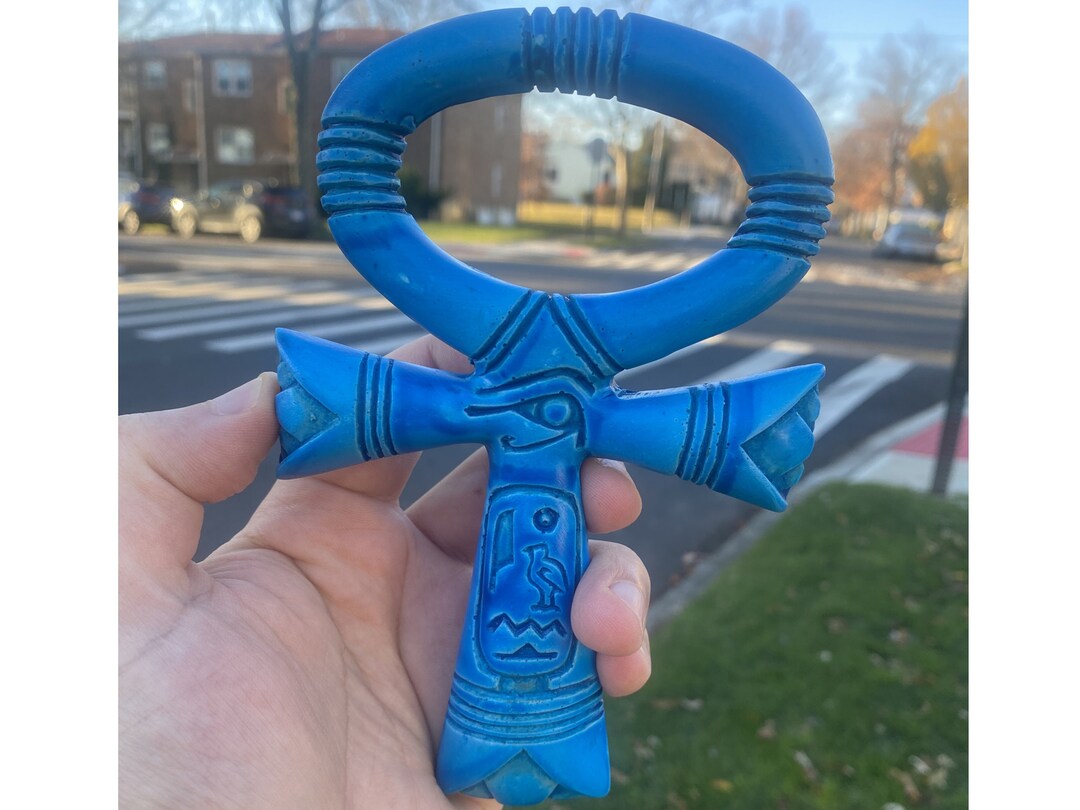 Egyptian Large Ankh Decor Eye of Horus Ancient Pharaoh Cross Symbol of ...