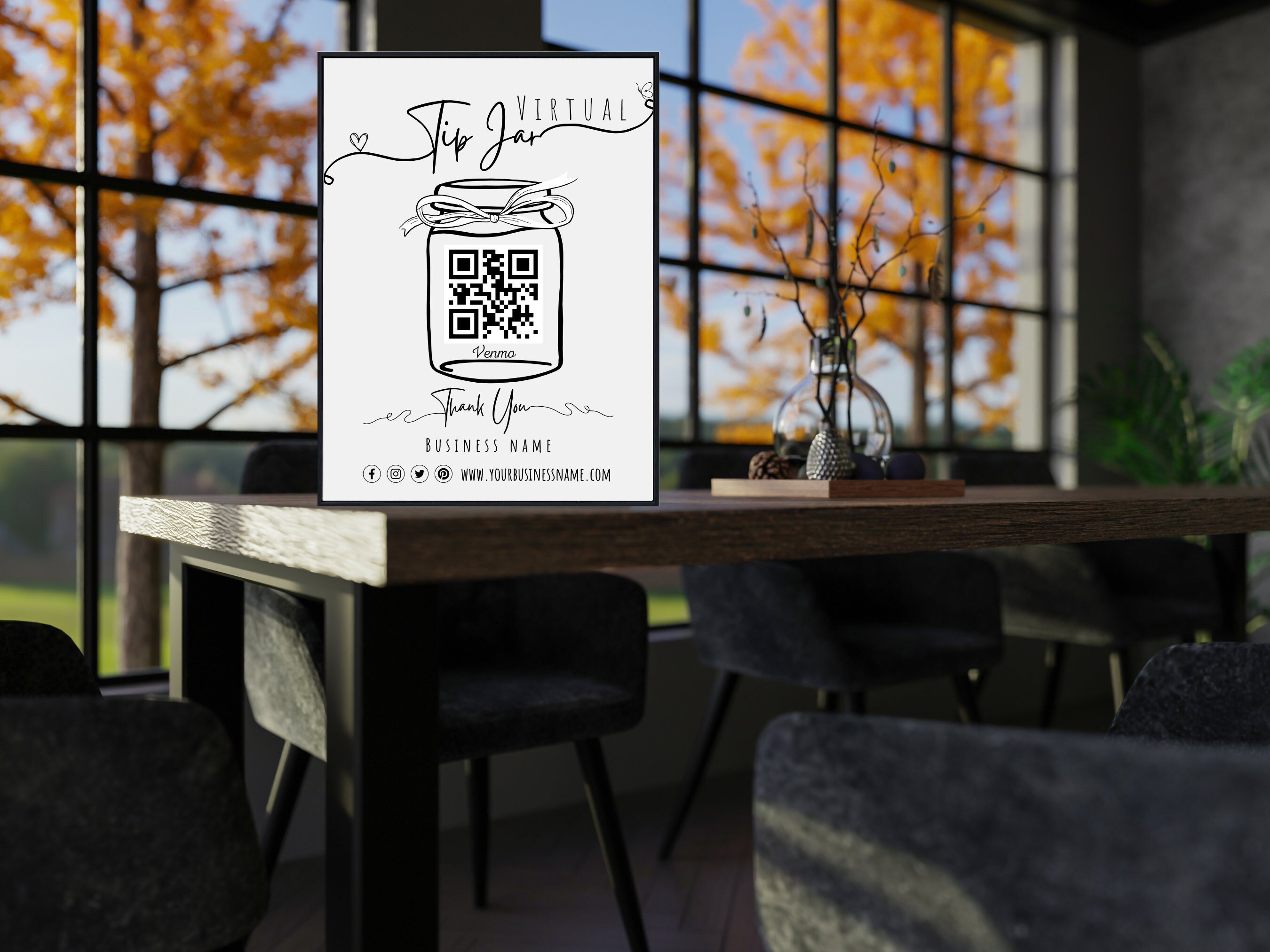 Virtual Tip Jar Sign, Tip Your Bartender, Wedding Bar Tip, Venmo Tip ...