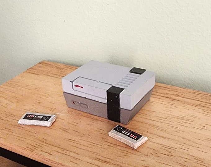 Miniature Nintendo NES Console 1:12 Scale - Etsy