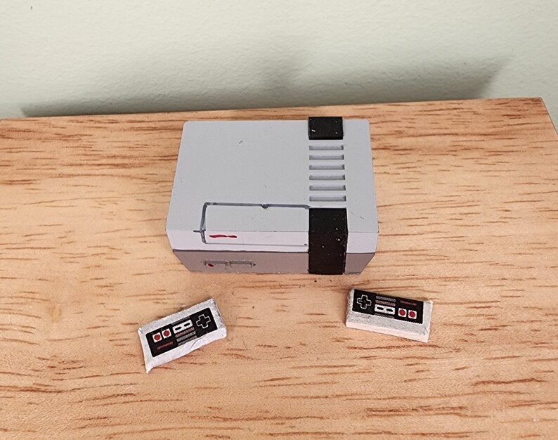 Miniature Nintendo NES Console 1:12 Scale - Etsy