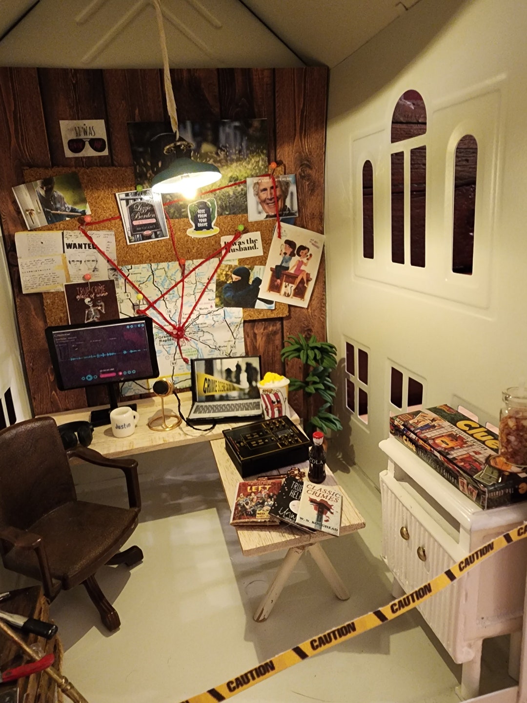 True Crime Enthusiasts Miniature Printables in 12th Scale for Dollhouse ...