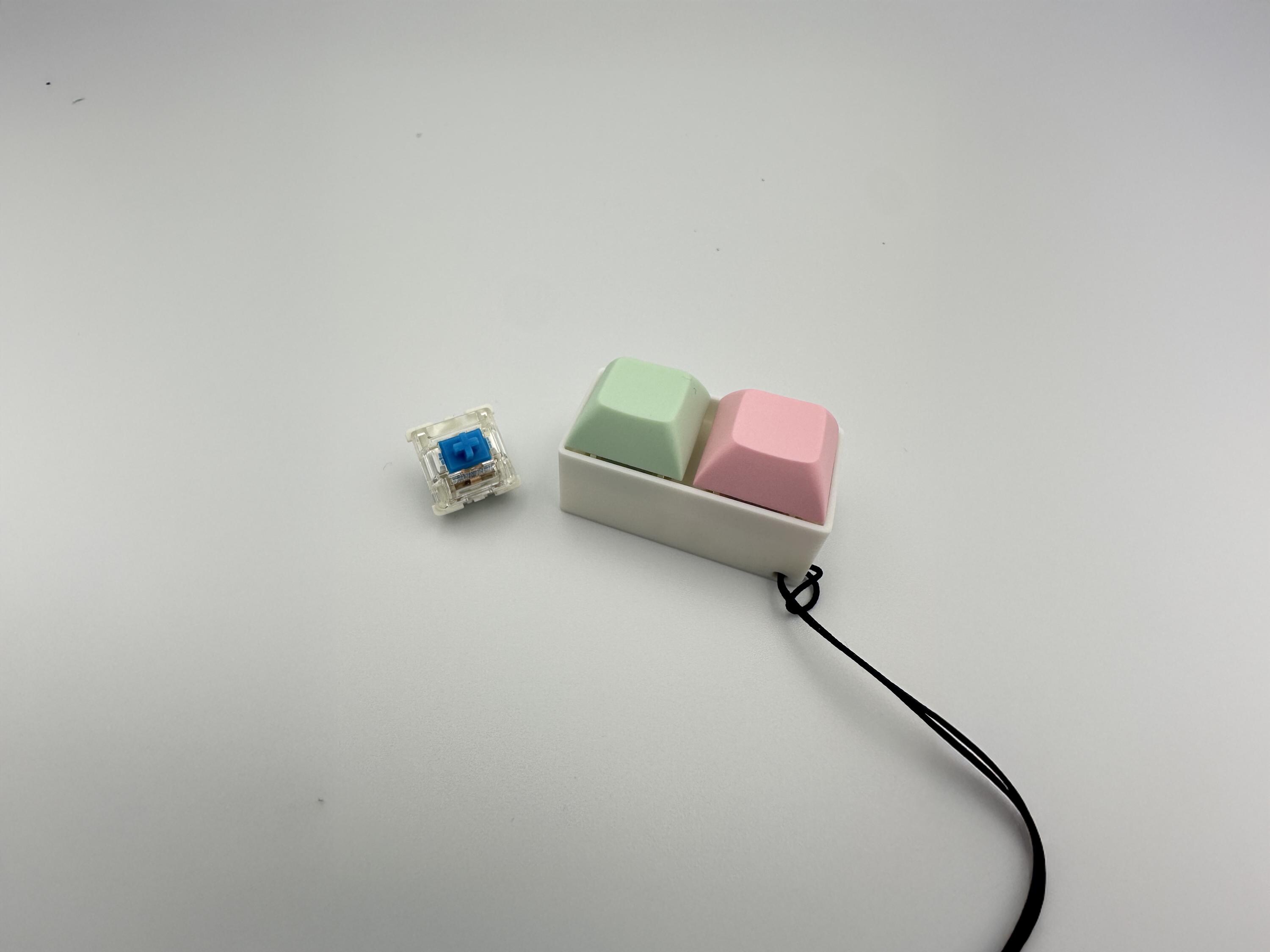 Custom Keyboard Fidget | 2-key Clicker Toy W/ Strap | Mechanical ...