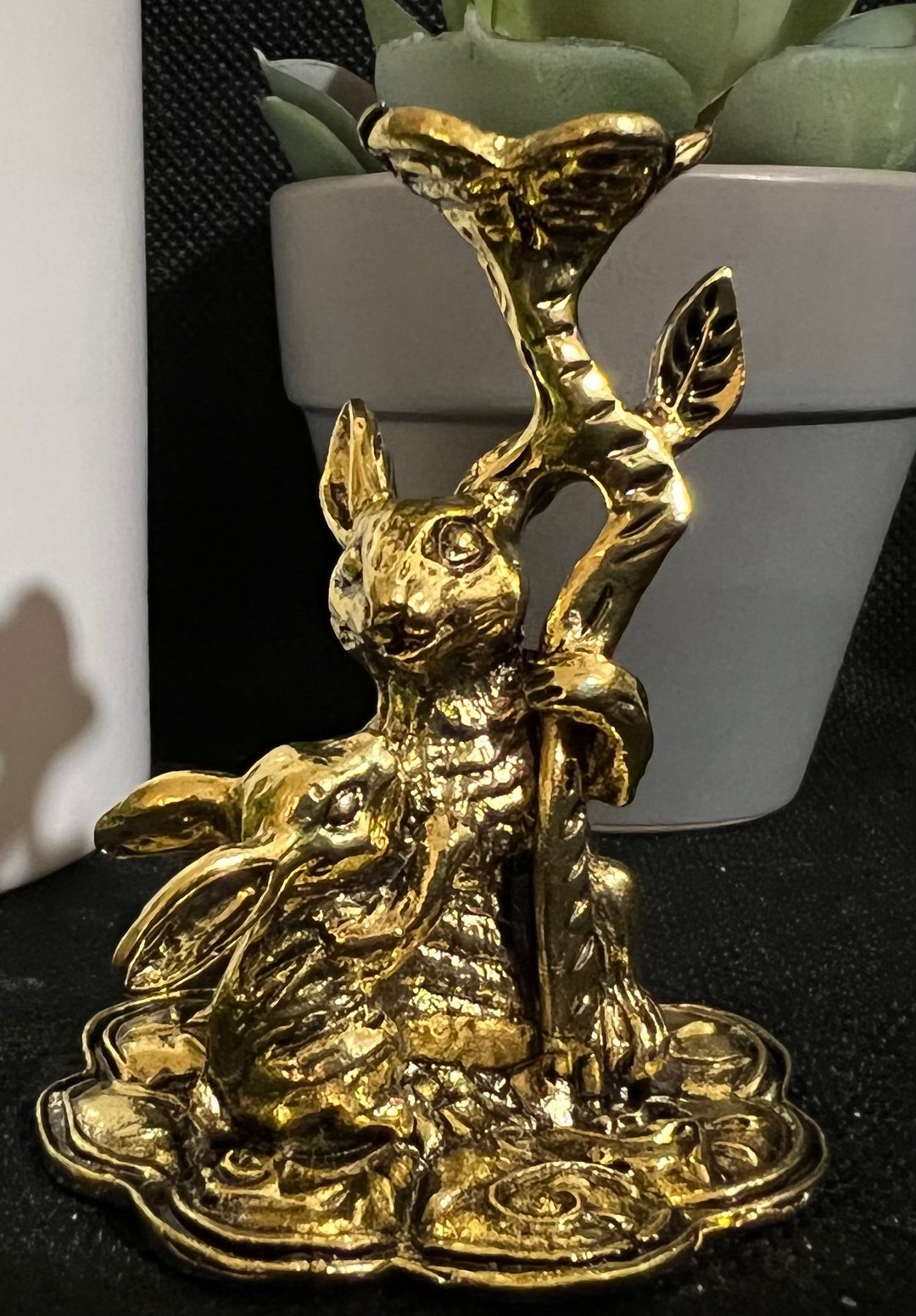 Gold Rabbit/ Bunny Sphere Holder, Sphere Stand, Sphere Holder, Egg ...