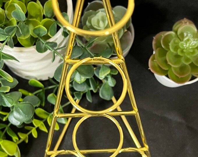 7 Sphere Display Stand Gold, 7 Sphere Holder Gold, Egg Holder, Sphere ...