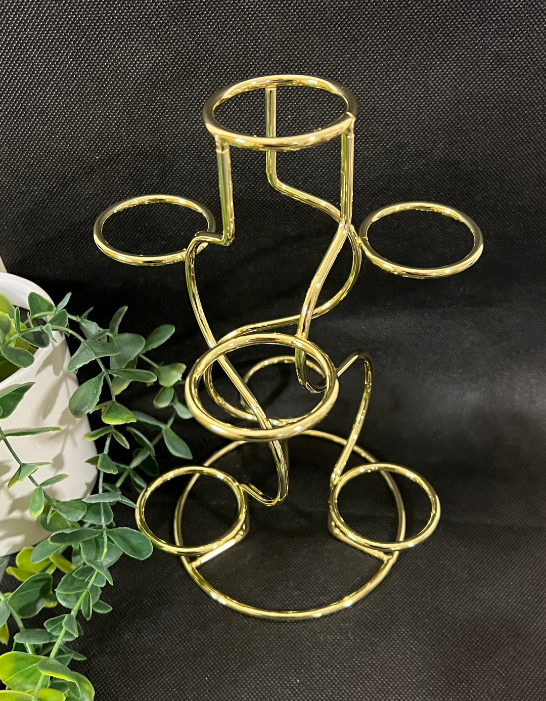 7 Sphere Display Stand Gold, 7 Sphere Holder Gold, Egg Holder, Sphere ...