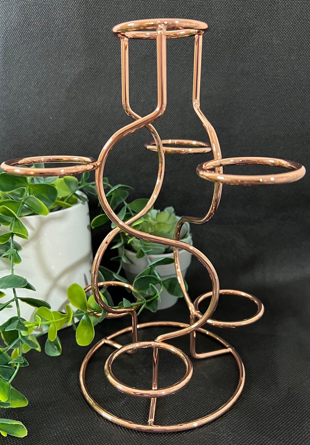 7 Sphere Display Stand Rose Gold, 7 Sphere Holder Rose, Egg Holder ...