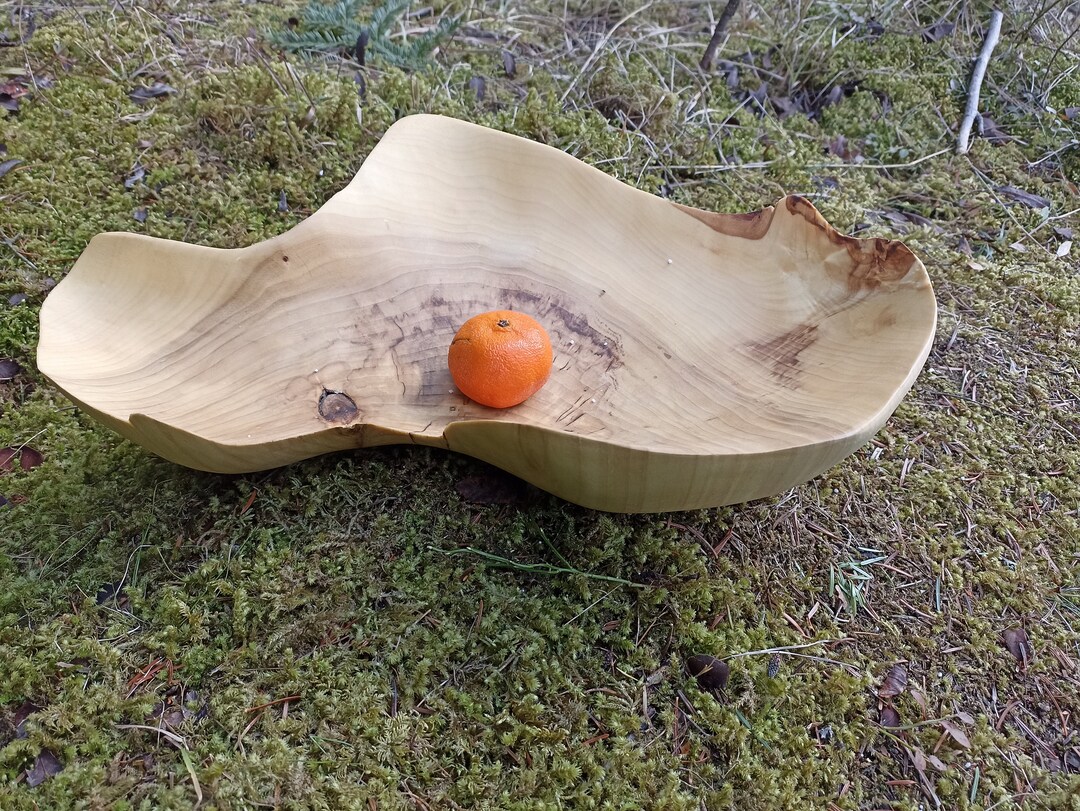 Hand Carved Bowl Unique Wooden Bowl Poplar Bowl Handmade Wooden Bowl ...