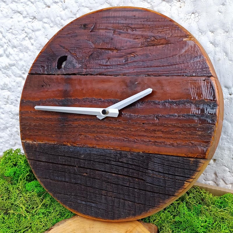 Reclaimed Wood Clock - Etsy UK