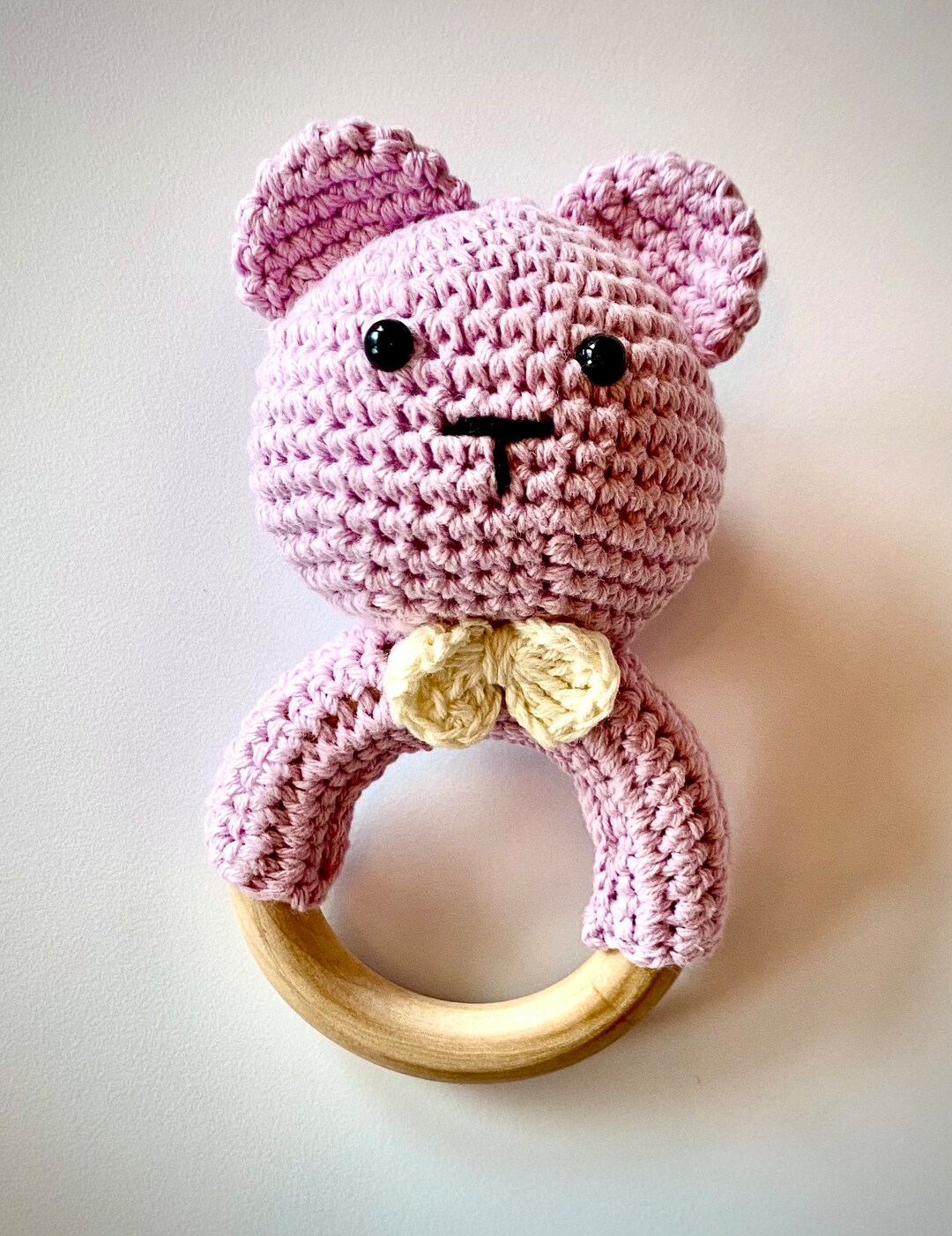 Crochet Bear Rattle - Etsy