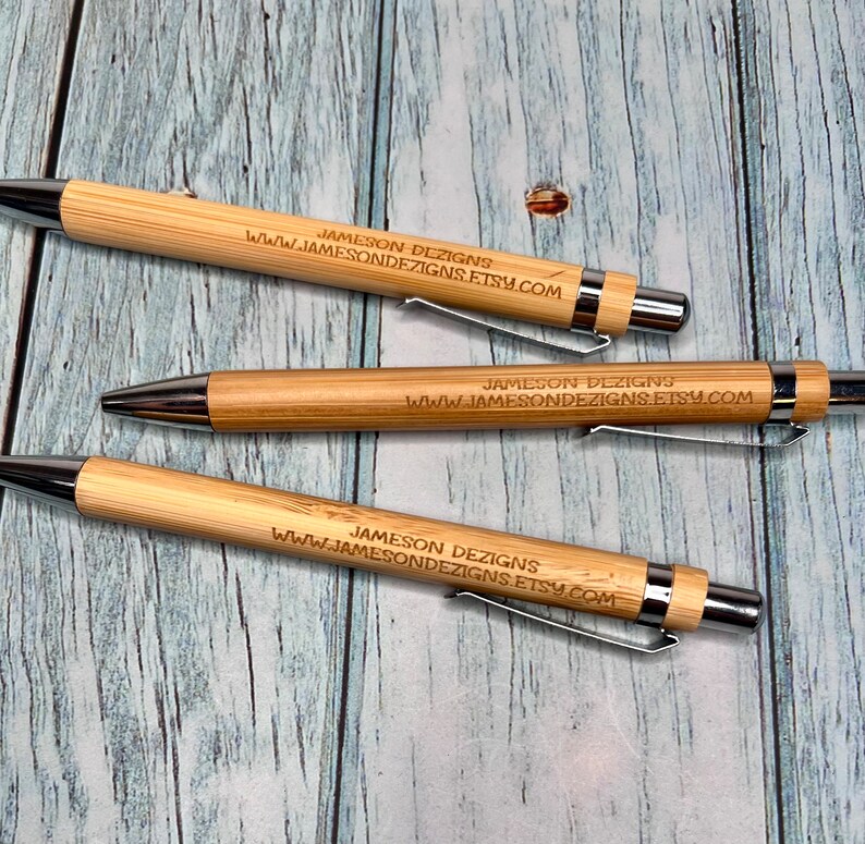 Custom Engraved Bamboo Pens - Personalized Pen - Realtor Gift - Lender Gifts - Gift for Dad ...
