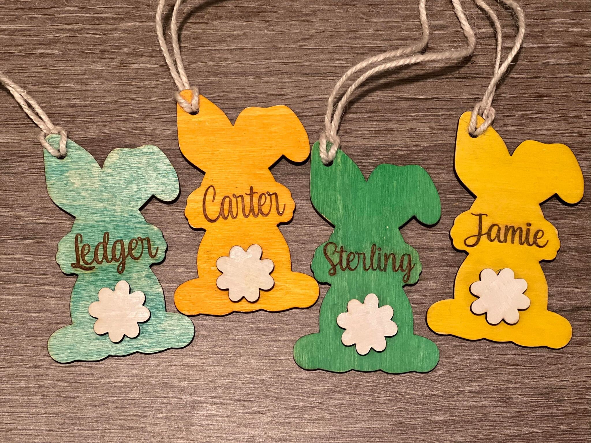 Easter Basket Tag, Personalized Easter Basket Tag, Easter Basket, Bunny ...