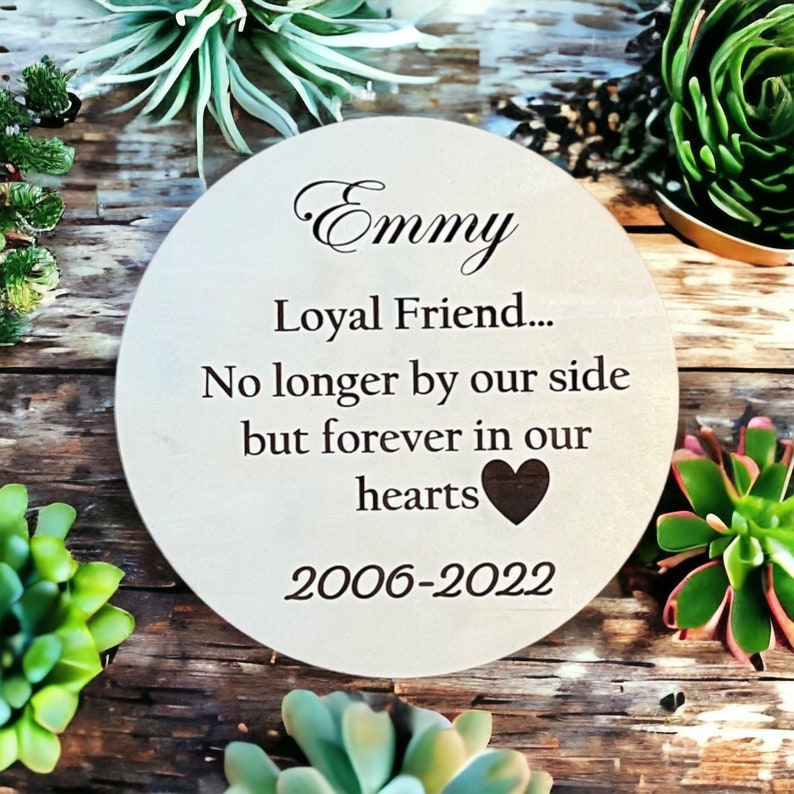 Personalized Pet Memorial Stone Custom Engraved Tribute for Beloved ...