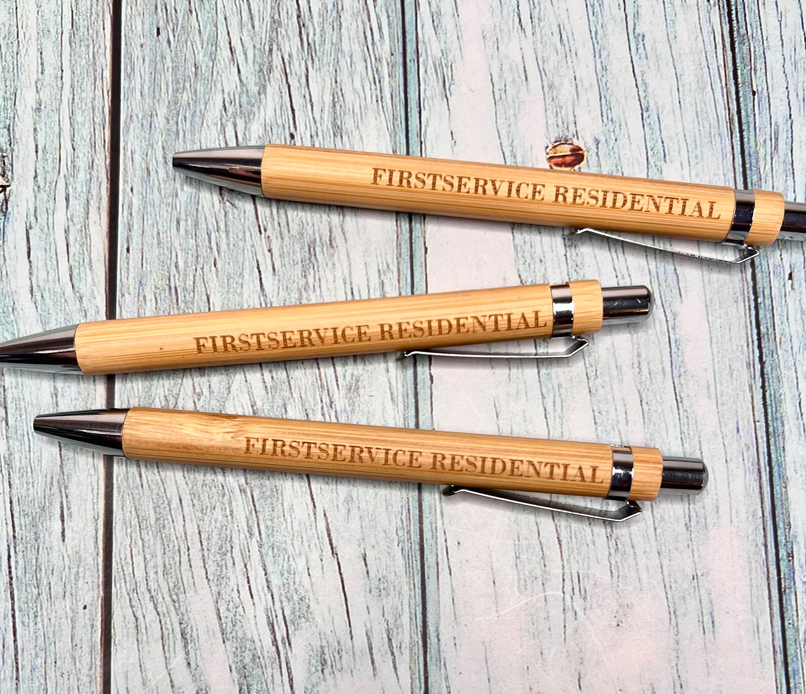 Custom Engraved Bamboo Pens Personalized Pen Realtor Gift Lender Gifts Gift for Dad Graduation ...