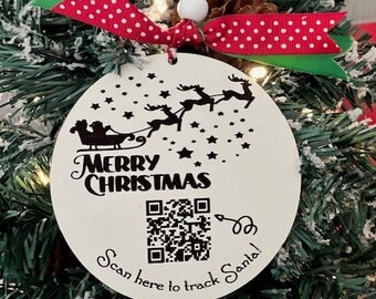 Santa Tracker Qr Code - Etsy