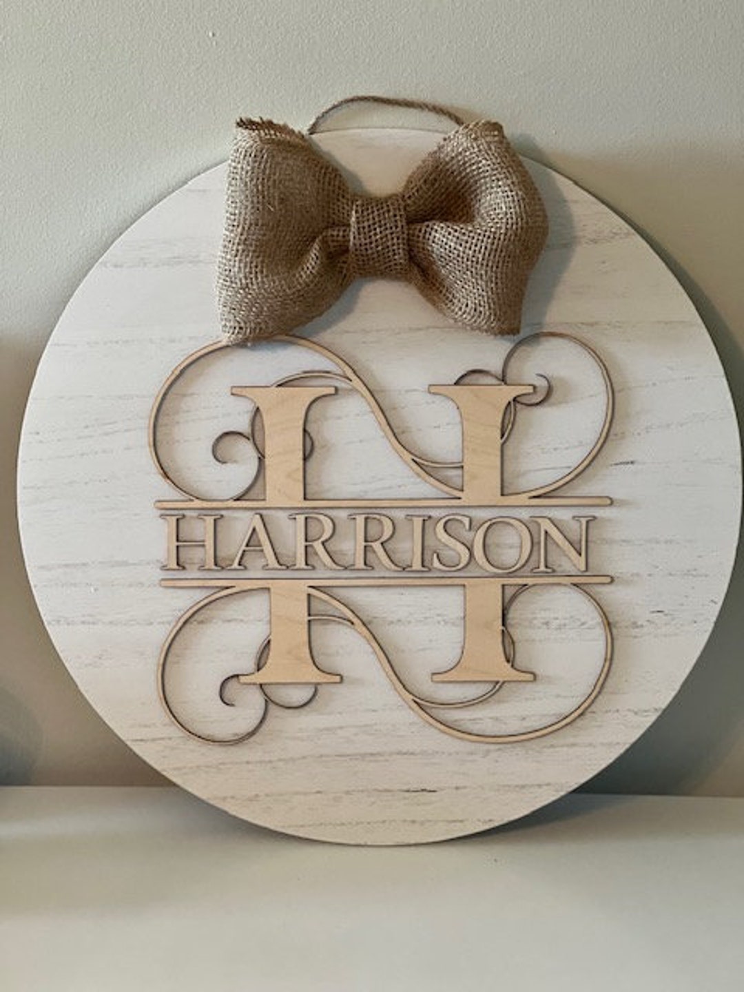 Monogram Sign - Etsy