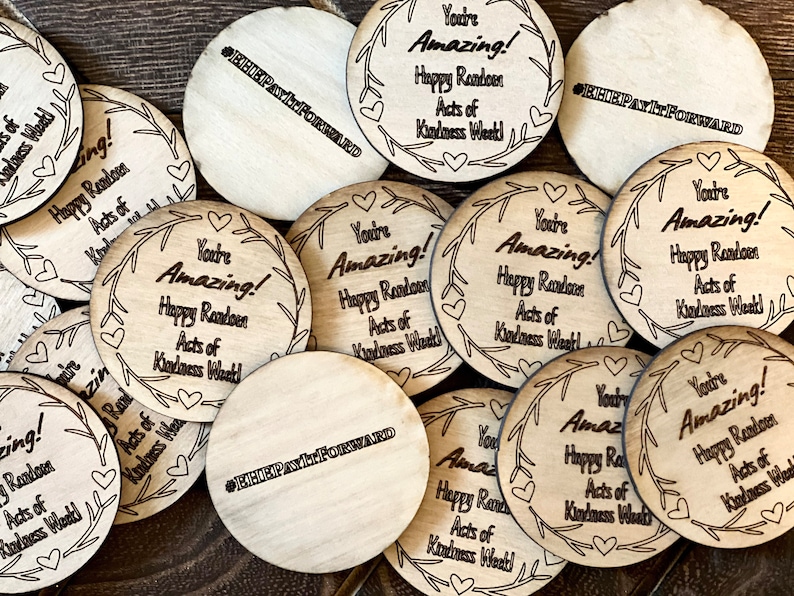 Unique Kindness Token Set - Small Acts of Kindness - Spread Joy ...