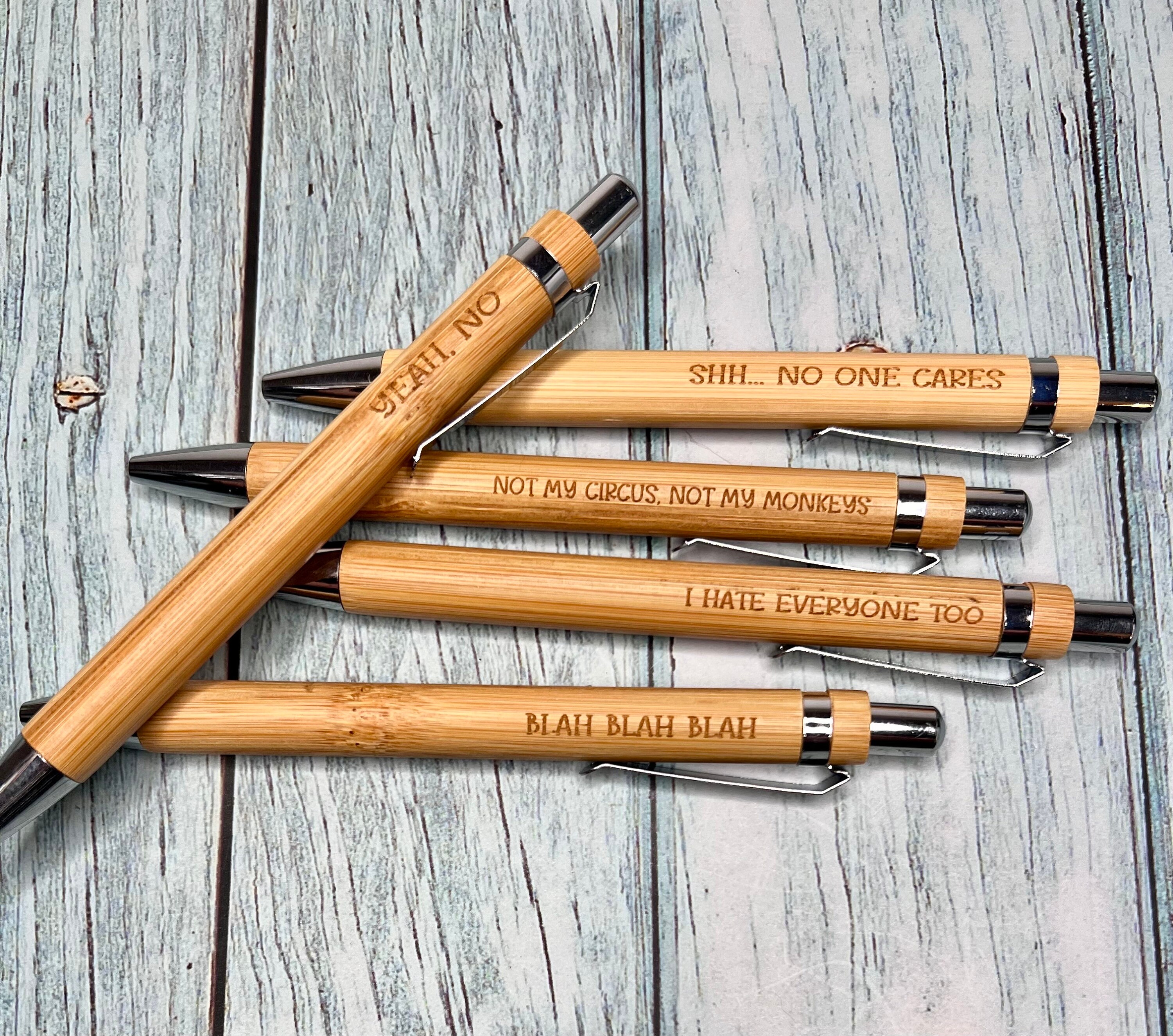 Custom Engraved Bamboo Pens Personalized Pen Realtor Gift Lender Gifts ...