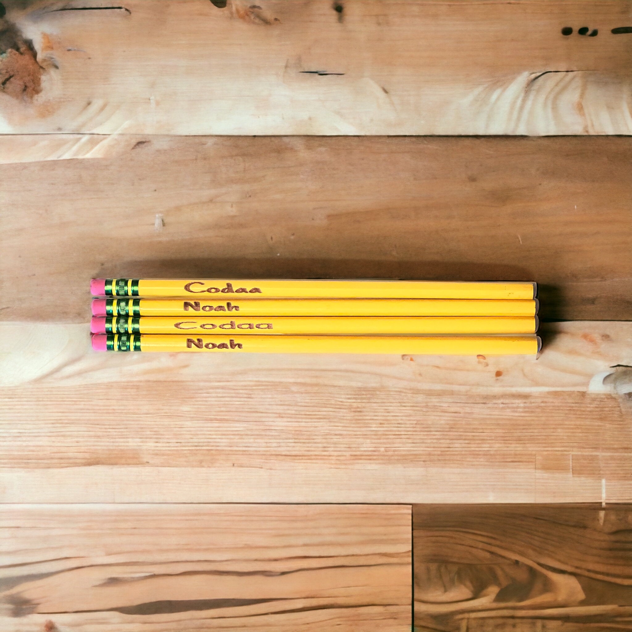 Custom Personalized 2 Pencils Personalized Ticonderoga Pencils Back to ...
