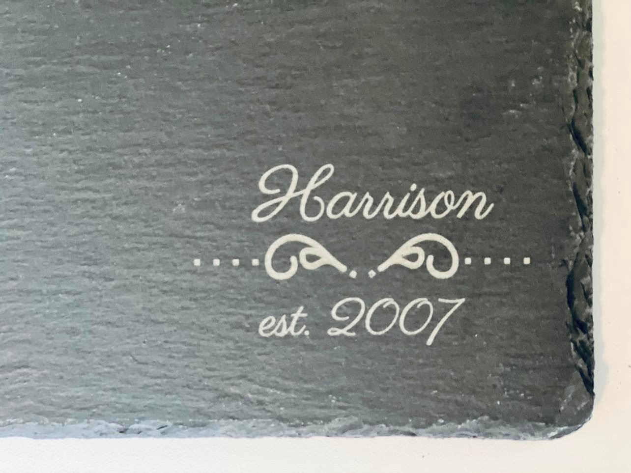 Custom Engraved Slate Charcuterie Board - Etsy