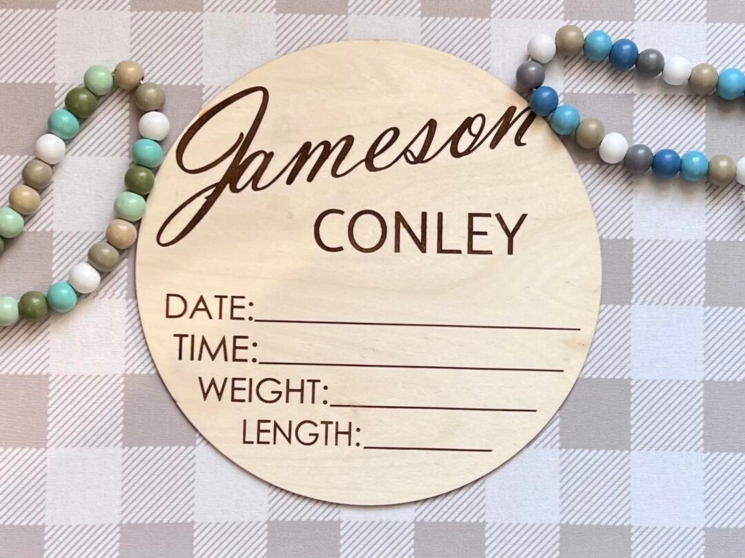 Newborn Birth Stat Photo Prop - Etsy