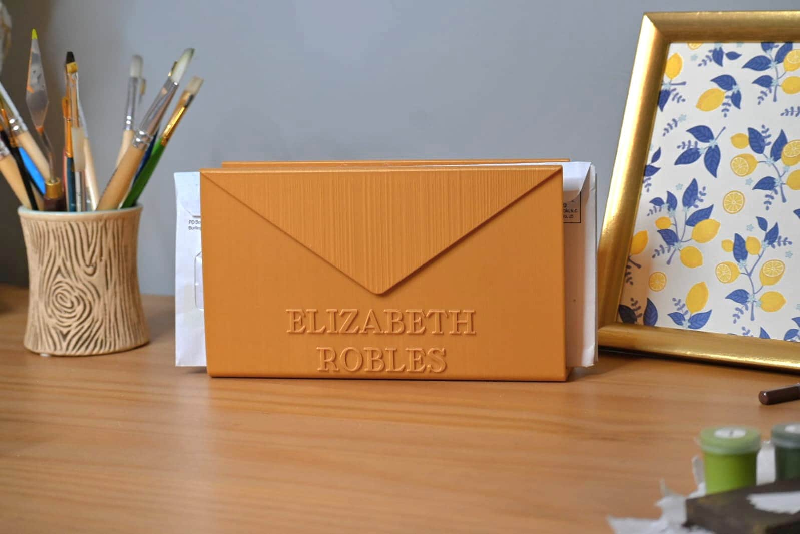 Personalized Mail Organizer Office Gift Mail Holder - Etsy